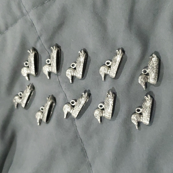 Office | 5 Sale10pc Silver Metal Duck Charms 1927 | Poshmark